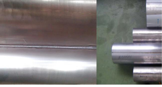 Close-up of welding machine components
