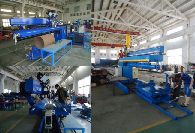 Welding machine in operation
