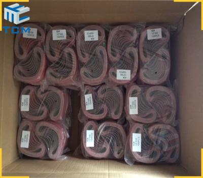 Cina Lungo tempo di vita Lustratura del serbatoio Grit consumabile Cinture di levigatura abrasive Cinture di levigatura in vendita