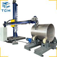 China Inox Cylindrical Tank Shell Automatic Polishing Machine 380V 12kW Inner Exterior Surface for sale