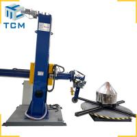 China Automatic Dish End Polishing Machine 380V 50Hz for Tank Cap Surface Grinding Buffing for sale