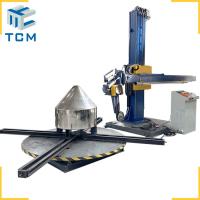 China Automatic Dish End Polishing Machine 380V 50Hz for Tank Cap Surface Grinding Buffing for sale