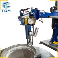 China Automatic Dish End Polishing Machine 380V 50Hz for Tank Cap Surface Grinding Buffing for sale