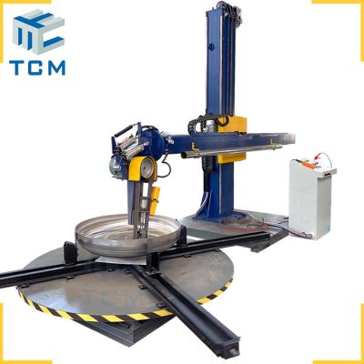 China Polishing Automatic Dish End Making Machine For Tank Cap Surface Grinding Buffing for sale