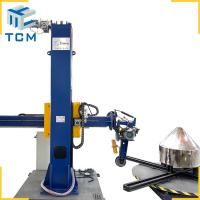 China Steel Conical Shell Inner Outer Surface Automatic Dished End Polishing Machine 380V 12kw for sale