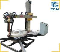 China Steel Metal Tank Cap Outer Surface Automatic Polishing Machine 3500x1600x3050mm 12kw for sale