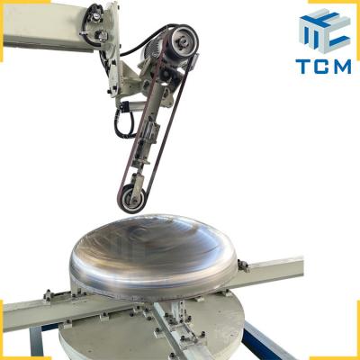 China Full Automatic CNC Polishing Machine Steel Tank Cap Dished End Polishing Machine for sale
