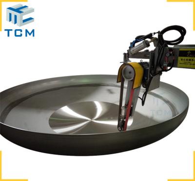 China Full Automatic CNC Polishing Machine Steel Tank Cap Dished End Polishing Machine for sale