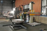 China Steel Metal Tank Cap Outer Surface Automatic Polishing Machine 3500x1600x3050mm 12kw for sale