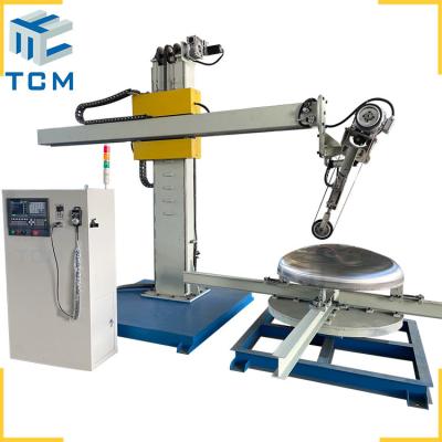 China Stainless Steel Tank Head CNC Polishing Machine Automatic Belt Polishing Sanding Machine for sale