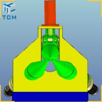 China Hydraulic Cone Rolling Machine 3 Rollers 15kw for Steel Cones 1-12mm Thickness for sale