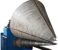 China Three Shafts Cone Hydraulic Bending Machine 15kw 380V for Steel Cones for sale