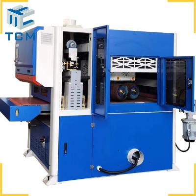 China Steel Metal Sheet Polishing Machine PLC Automatic Sanding Deburring Machine CE for sale