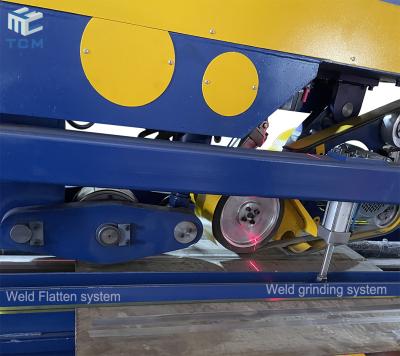 China Steel Sheet Longitudinal Welding Seam Crushing Machine PLC Automatic Welding Planisher for sale