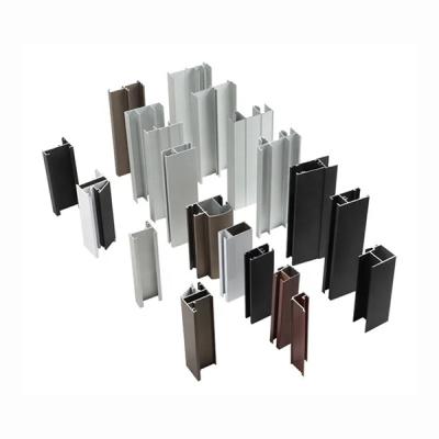 China 0.8-2.0mm thick Aluminium Sliding Window Profile Push Pull Window Frame Profile for sale