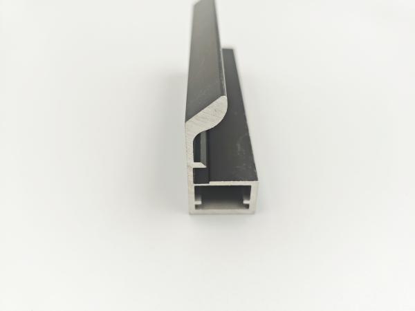 Quality 0.6mm Aluminium Kitchen Profiles , Silver Aluminium Profile For Wardrobe Doors for sale