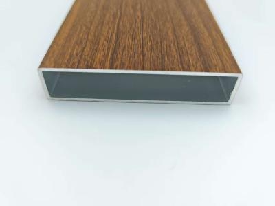 China Square Wood Finish Aluminium Profiles  For Decorating Exterior Walls / Fences for sale