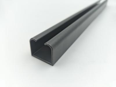 China Sliding door single track sliding door track groove aluminum alloy rail sliding rail wheel guide for sale