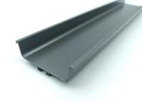 Quality Modern Minimalist Aluminum Alloy Handle Kitchen Cabinet Door With Hidden Edge for sale