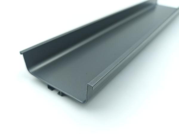 Quality Modern Minimalist Aluminum Alloy Handle Kitchen Cabinet Door With Hidden Edge for sale