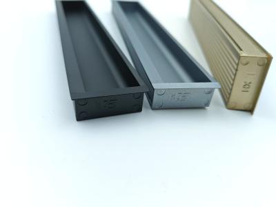 China Modern, simple embedded handles – available in dark colors. Ideal for use in bedroom and kitchen drawers, as well as on dressing tables. The furniture knobs come with free drilling slots. for sale