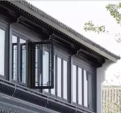 Cina Sguardo attraente rivestito della porta del grano di legno di alluminio industriale di profilo in vendita