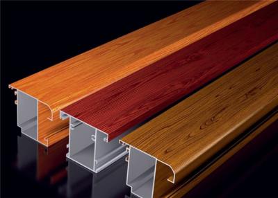 Cina profilo di alluminio dell'estrusione di trasferimento del grano di legno di 6.0M Length 3.0MM in vendita