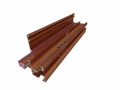 Cina ISO45001 2.0mm estrusione di alluminio del grano di legno 6063 T5 in vendita