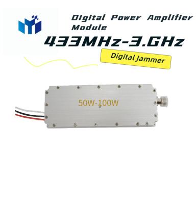 China Digital Anti Drone Module 50-100W with 433MHz-3GHz Frequency for FPV Countermeasure for sale