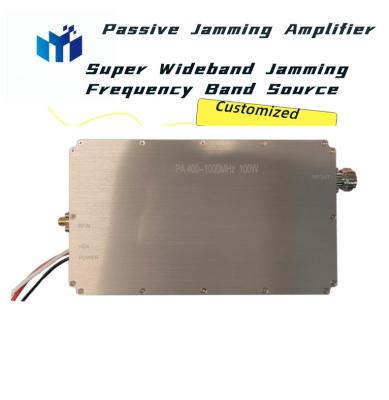 China 100W Passive Jamming Amplifier Anti Drone Module with Super Wideband 100MHz-1GHz Frequency Range for sale
