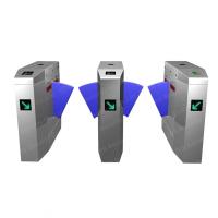 China RFID Access Control Turnstile Security Gate Flap Barrier Gate for sale