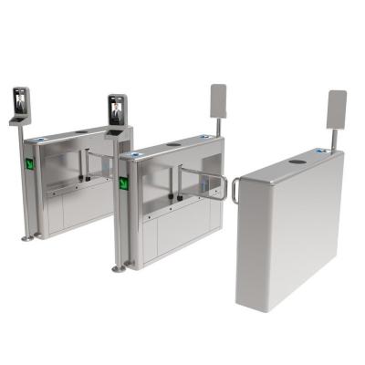 China Anti Crush Swing Gate Turnstile Card Swallow Wing 304 Stainless Steel for sale