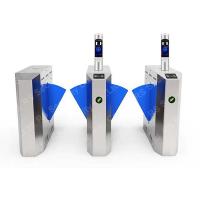 China RFID Access Control Turnstile Security Gate Flap Barrier Gate for sale