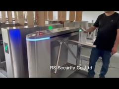 Barcode System Tripod Turnstile Public Facilities Intelligence Arc-shaped Waist Height Doors Manual