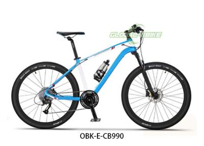 中国 ロングレンジカーボンファイバーEバイク 250W シマノ 8-9スピード OBK-E-CB990 販売のため