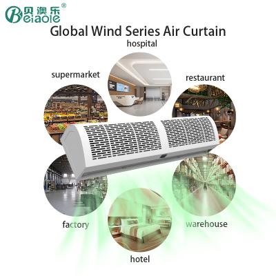 China 220V 50HZ Ambient Restaurant Door Air Curtain 11 m/s Ceiling Mounted Unit for sale