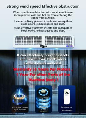 China Low Noise 220V Commercial Garage Door Air Curtain Airflow Barrier System for sale