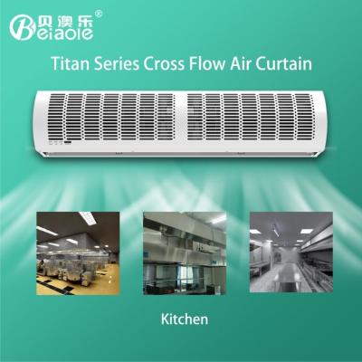 China 220V 50HZ 11 m/s Electric Over Door Air Curtain 72 Inch Cross Flow Unit for sale