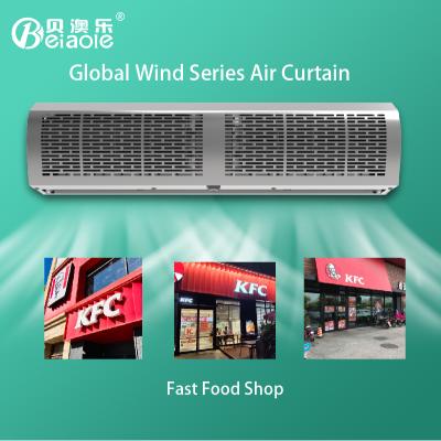 China Industrial Stainless Steel Air Curtain Low Noise 220V 185W For Indoor Restaurants Cooling for sale