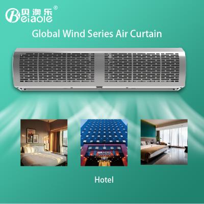 China Double Door Stainless Steel Air Curtain 220V 350W Wind Force 4280m3/h For Commercial for sale