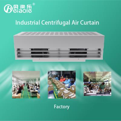 China Indoor Over Door Industrial Air Curtain Ceiling Mounted Centrifugal Air Flow 220V 80W for sale