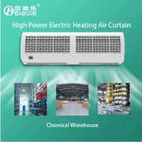 Quality 3KW Electric Heated Air Curtain 380V 160W Wall Mounted Remote Control With Door for sale