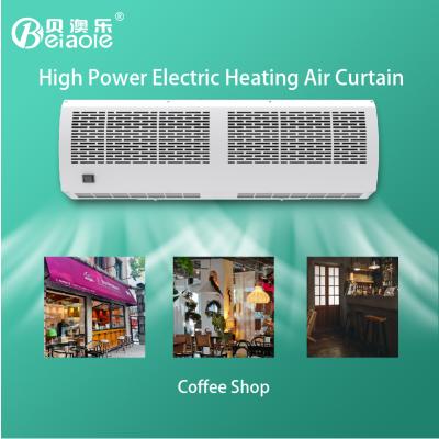 China 220V 110W Electric Heated Air Curtain Wall Mounted Strong Wind Heater For Overhead Doors for sale