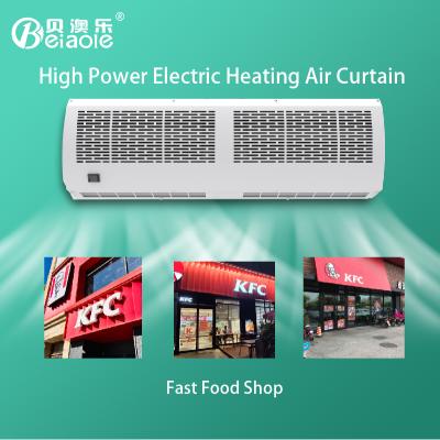China 2.5m 3m Installation Height Door Heater Curtain Ceiling Mounted For Commercial for sale