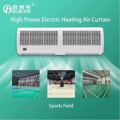 China Cross Flow Electric Air Curtain Heater Infrared Remote Control For Sports Field for sale