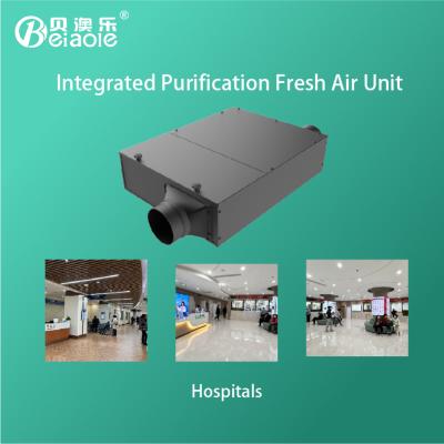 China Purification Integrated House Fresh Air Unit Ultra Thin 220V 53W 44W For Hospitals for sale