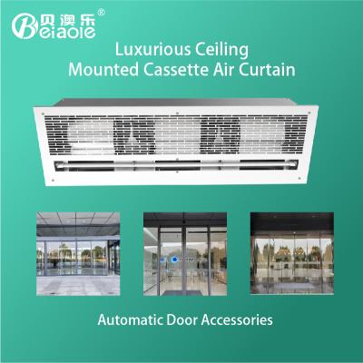 China Indoors Air Handling Unit Cross Flow Turbine Cool Ceiling Door Air Curtain 220V 380W for sale
