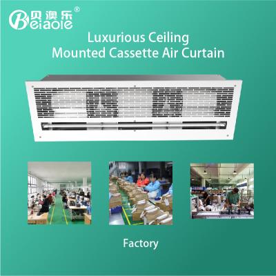 China 220V 380W Overhead Air Curtain Automatic Galvanized Metal Casing Door For Commercial for sale