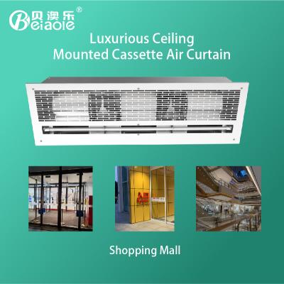 China Shopping Mall Ceiling Mounted Air Curtain 220V 230W Air Barrier Door Unit for sale