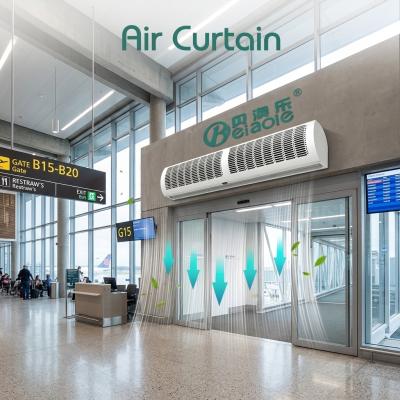 China Sensor Motion Electronic Door Air Curtain 72 Inch OEM 380/220V 160-110W For Flies for sale